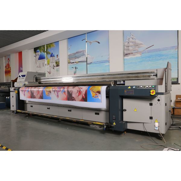 Quality Large format 2.2m three row UV flatbed printer EP2212 (12 head) hybrid UV for sale
