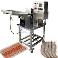 Quality Sushi and shrimp belly opening machine Seafood and shrimp processing belly opening machine Cooked shrimp back cutting ma for sale