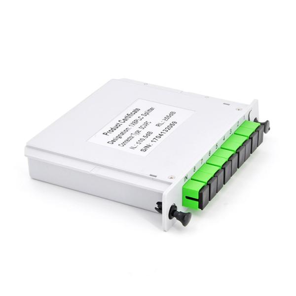 Quality Modular Fiber Optic PLC Splitter 1x8 Inserting Low PDL Divisor De Fibra for sale