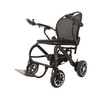 Quality Lightweight Electric Wheelchair with Electromagnetic Braking and Foldable Design for sale
