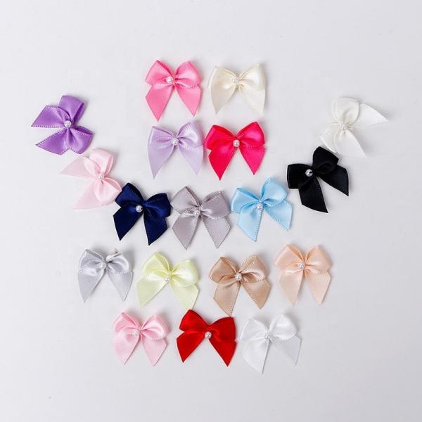 Quality Custom Logo Printed Adjustable Satin Ribbon Bow for Gift Packing MSD 196 Solid Colors for sale