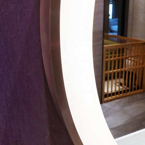 Quality Bathroom LED Mirror with Replaceable Strip and 5mm Thick Copper Free Silver for sale