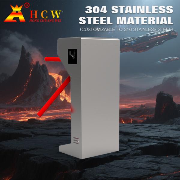 Quality HCW AC220V One Way Turnstile Semi Automatic Tripod Security Gates 30-35 Persons for sale