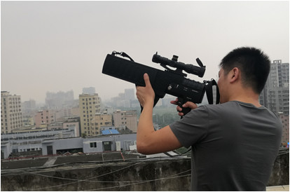 Quality 3000mah Battery Capacity 75w Power Uav Anti Drone Gun for sale