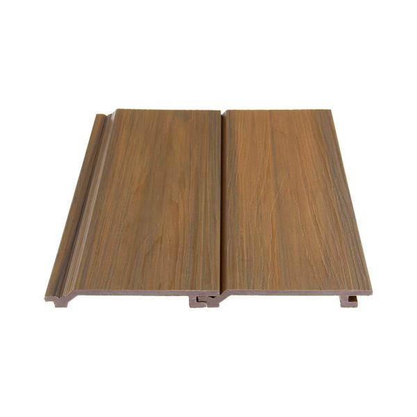 Quality Dark Teak Fireproof Composite External Cladding Easy Installation for sale