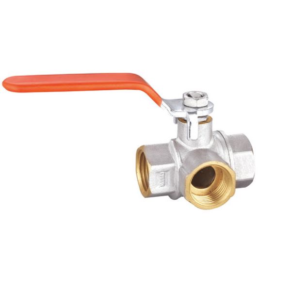 Quality Forged Threaded Brass Ball Valve 1/2 Inch 3/4 Inch Sand Blast / Nickel Plated for sale