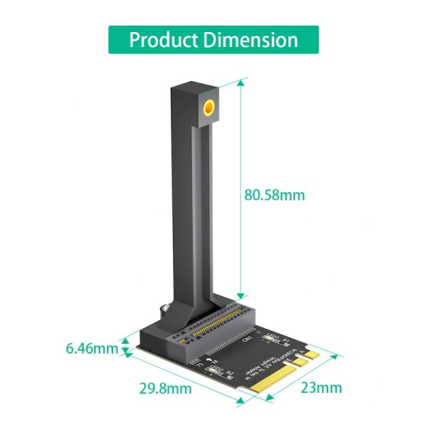 Quality NGFF (M.2) Key-M Nvme SSD To NGFF (M.2) Key A / E Adapter Enhance Your System for sale