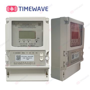 Quality Wireless Smart Three Phase Energy Meter Lorawan Wifi Communication Support 4G 2G for sale