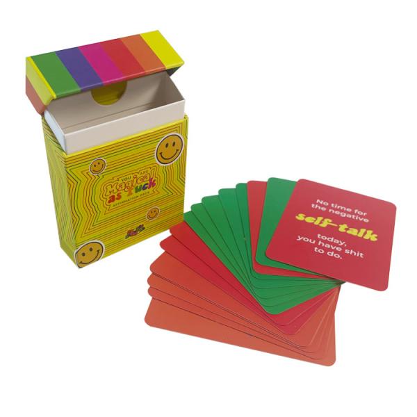 Quality Custom Design Logo Printed Magnetic Display Paper Gift Rigid Cardboard Deck Box for sale