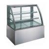 china Commercial Curve Glass Pastry Refrigerator Showcase For Bakery Digital