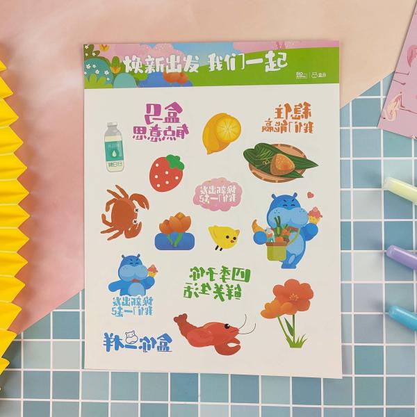 Quality Environmentally Transfer Decal Stickers Small Fresh Temporary Tattoo Stickers for sale