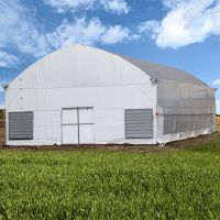 Quality Increase Yield and Quality Customizable Dimensions Mushroom Herb Grow Shading Light Deprivation Greenhouse Black Film Greenhouse for sale