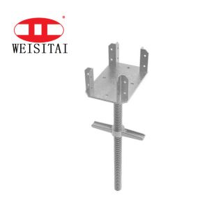 Quality Hollow 28MM Jack Base Scaffolding Four Prong Plug System for sale
