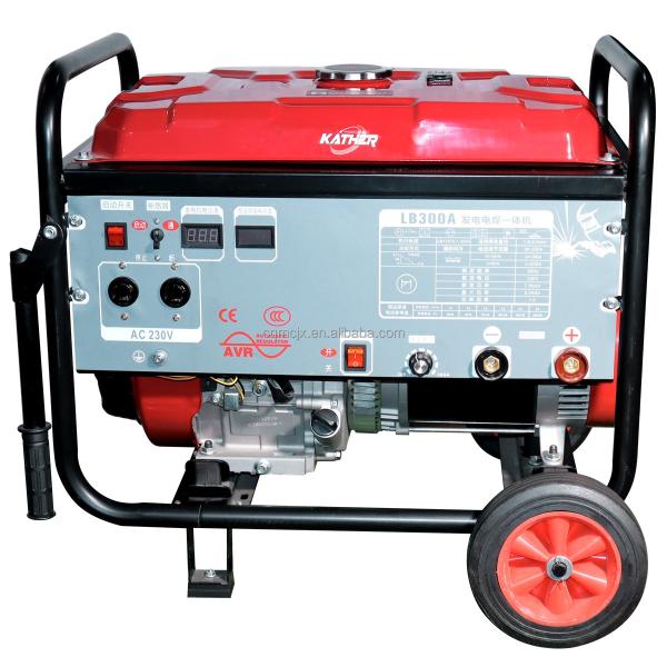 Quality On-Site Welding 7.5kva 7.5kw 20-300a Adjustable Gasoline Engine Driven Welder for sale