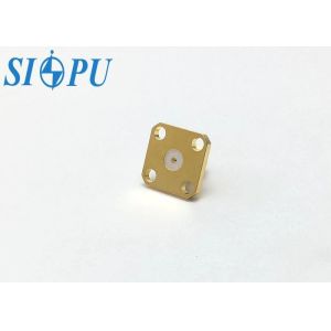 Quality SMA Female Flange-Mount RF Connector | Slotted Tail, Coaxial Jack, 18GHz for sale