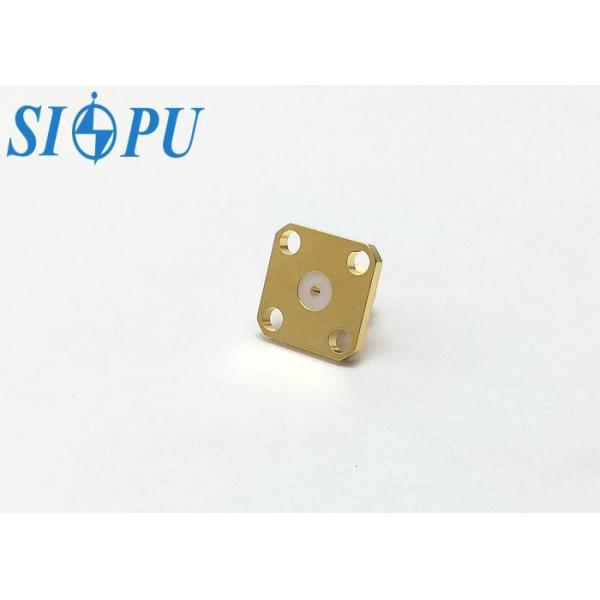 Quality SMA Female Flange-Mount RF Connector | Slotted Tail, Coaxial Jack, 18GHz for sale