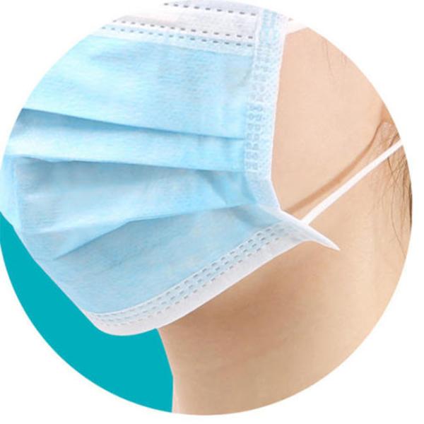 Quality Blue Hospital Face Masks Machine Made Doctor Use High Bacterial Particle for sale