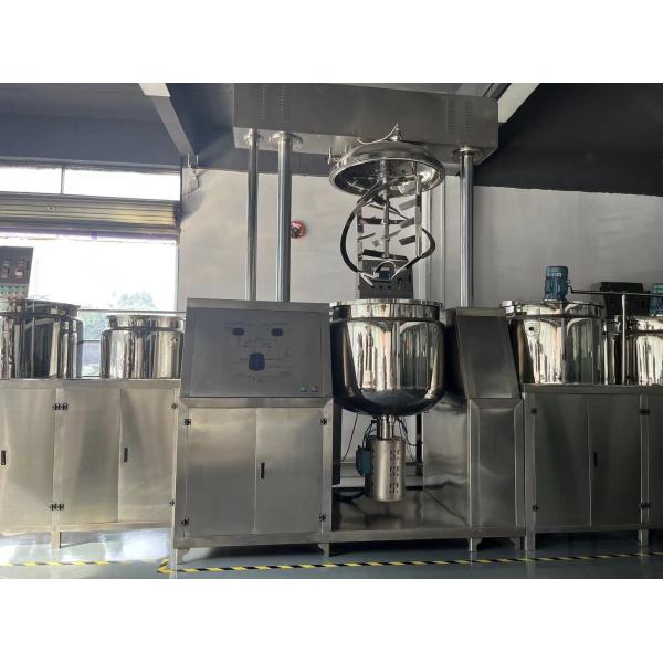 Quality SUS304 SUS316 Vacuum Mixer Homogenizer , Leakproof Cosmetic Manufacturing for sale