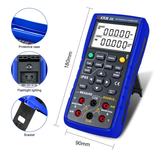 Quality VICTOR 06 V/mA calibrator measure DCV DCA simulating output DC voltage, DC for sale