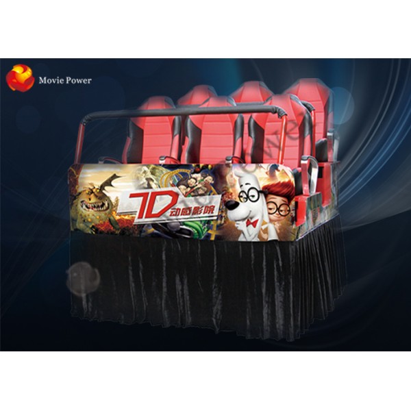 Quality Fashion Emulational Multi Person Interactive 7D Movie Theater For Cinema Cabin for sale