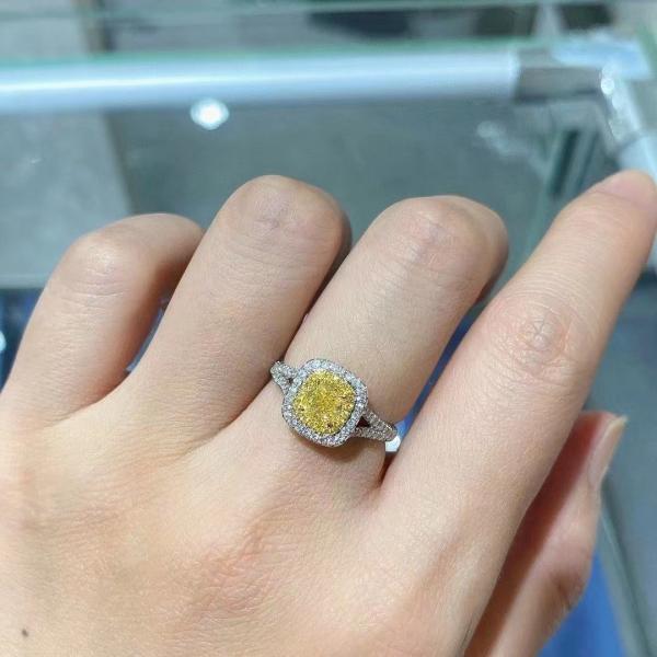 Quality Initial Payment 18K Lab Diamonds Ring and Yellow Diamond Dual Purpose Ring and for sale