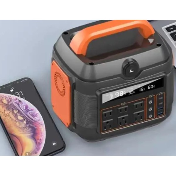 Quality Multifunctional Lithium Portable Power Station 600W Lifepo4 Battery For Camping for sale