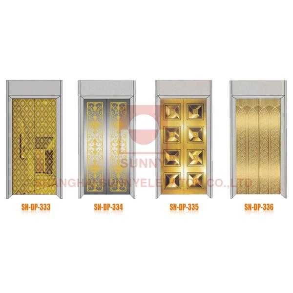 Quality Residential Platform Illumination Elevator Cabin Decoration Elevator Door Panel for sale