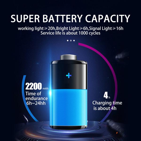 Quality Multifunction Pocket 4h Signal Flashlight 3.7v 3 Colour Signal Torch for sale