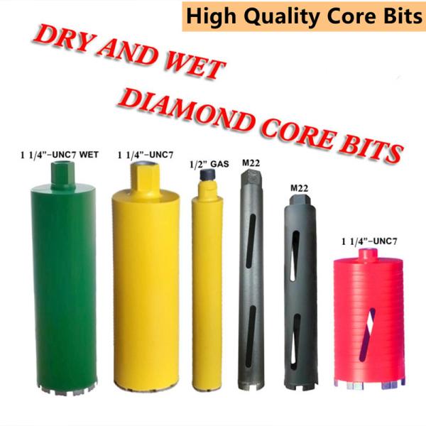 Quality 350mm Diamond Core Drill Bit , Drilling 1 Inch Core Drill Bit for sale
