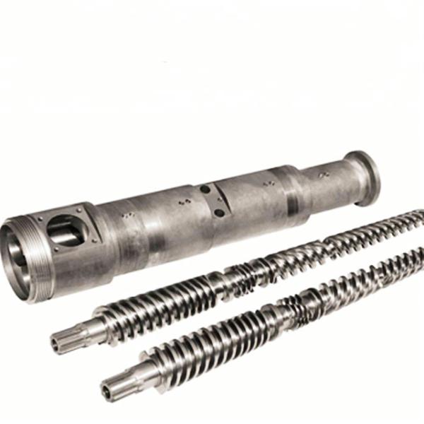Quality Ra 0.4 80/156 Conical Twin Screw And Barrel 38CrMoAlA For Extrusion Machinery for sale