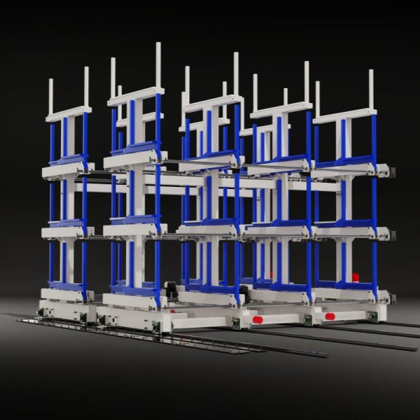 Quality Electric Mobile Telescopic Cantilever Racking Automatic Loading and Unloading for sale