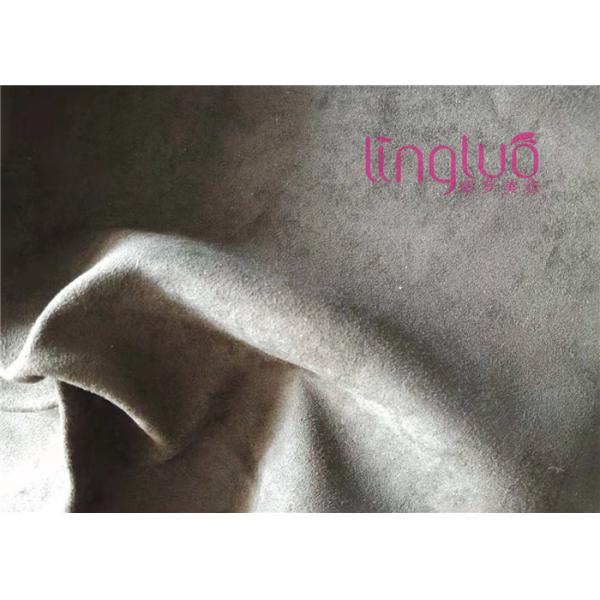 Quality Textile Colorful Plain Suede Sofa Fabric OEM Service With Natural Velvet for sale