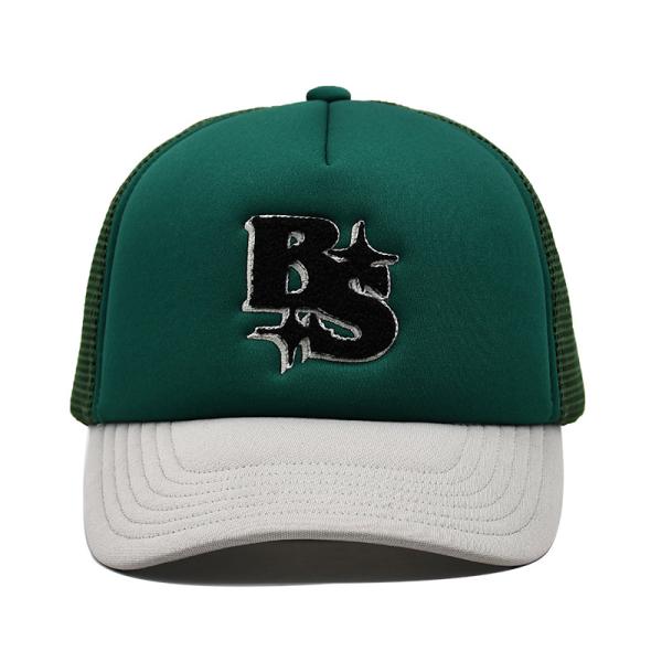 Quality Towel embroidery and foam Cotton Trucker Mesh Cap All Seasons for sale