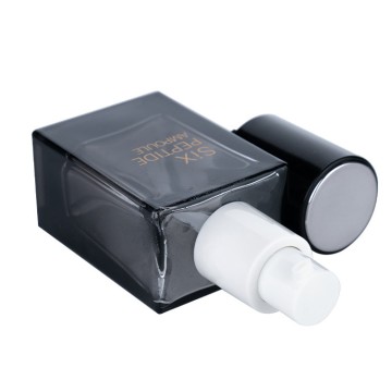 Quality Elegant 30ml Empty Foundation Bottle Black Gradient Semi Transparent for sale