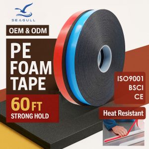 Quality High Density Double Sided Adhesive PE Foam Tape For Construction Decoration for sale