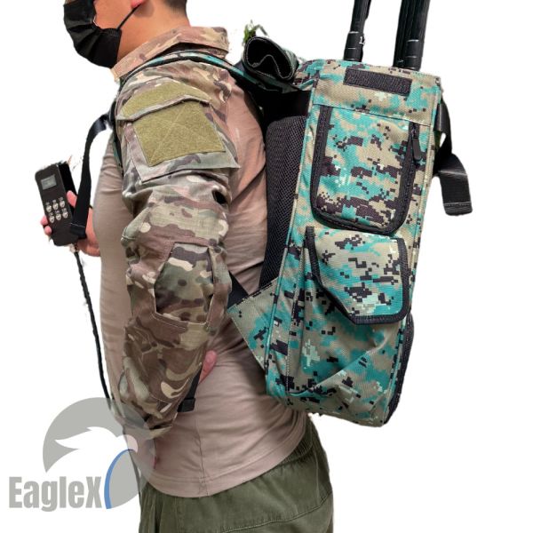 Quality Portable Drone Jammer Backpack 300W 350W 2.5KM Mobile Signal Jammer Device for sale