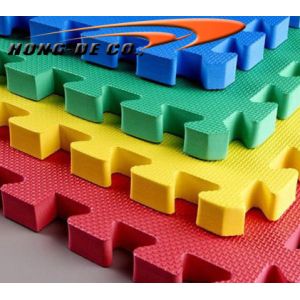 Quality T Pattern 100% EVA 3/4 Inch Foam Mat / Odorless Interlocking Foam Gym Mats for sale