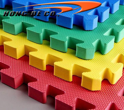 Quality T Pattern 100% EVA 3/4 Inch Foam Mat / Odorless Interlocking Foam Gym Mats for sale