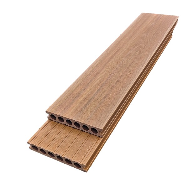 Quality Longan Pattern Anti Rotten Co Extrusion WPC Decking Flooring 140*23mm for sale