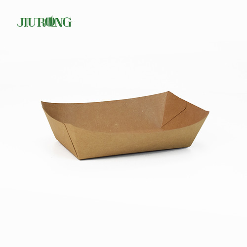 Quality BSCI Custom Printed Biodegradable Paper Container For Hot Dog Hamburger for sale
