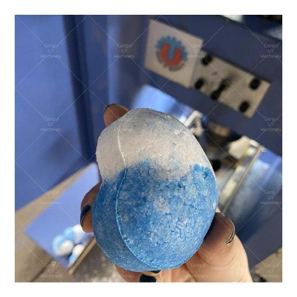 Quality Bath Bomb Salt Compress Machine for Making Fizzy Bubble Rainbow Kids Bath Bombs for sale