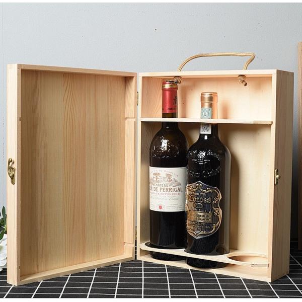 Quality Single Leather Red Wine Set Bottle Packaging Paper Box for Custom Wooden Wine Gift Box for sale