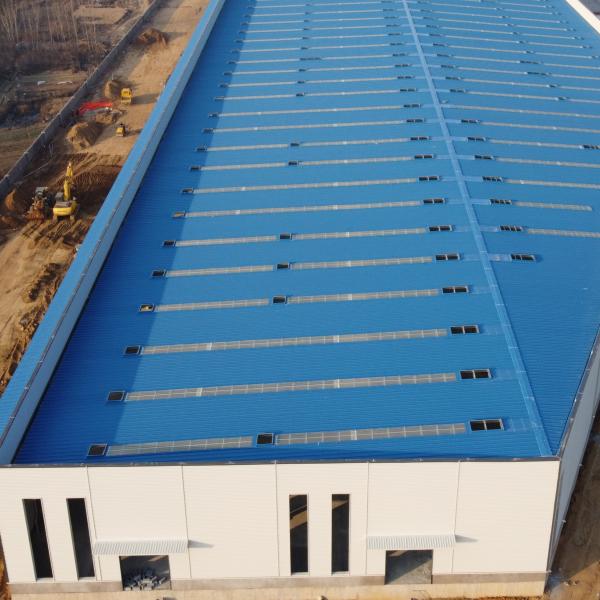 Quality Large Span Pre Engineered Steel Buildings with Crane Support for sale