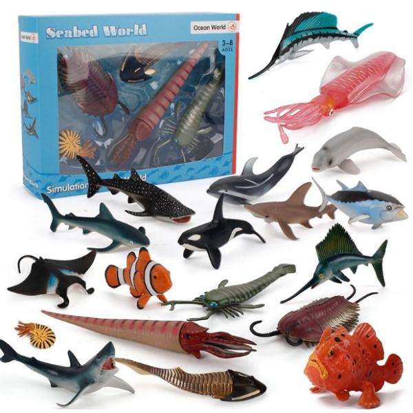 Quality OEM factory custom Simulation Sea Life Animals Model Kit Action Figures Miniature Education for sale