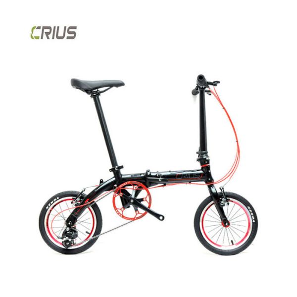 Quality Lightweight 14 Inch Aluminum Alloy Single Speed Folding Bike For Outdoor Adventures for sale