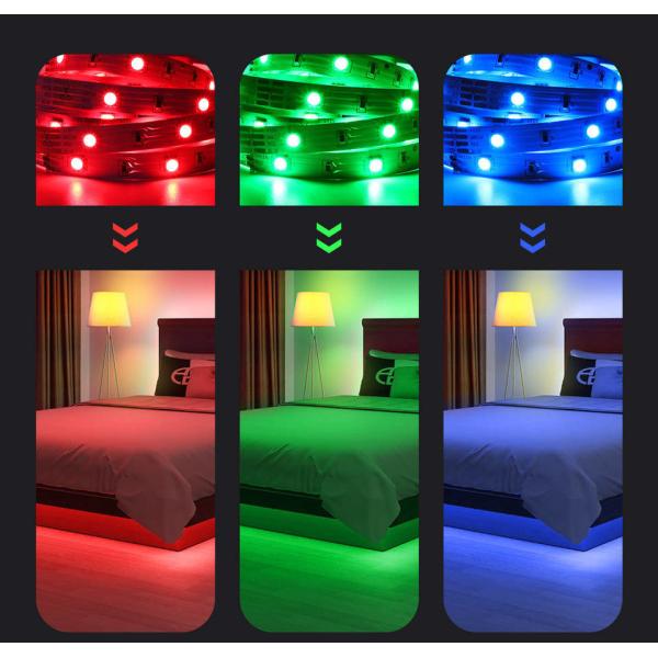 Quality 100m Custom Length LED Strip Lights 12v Multi-Color RGB Red Green Blue -45 50C 0 for sale