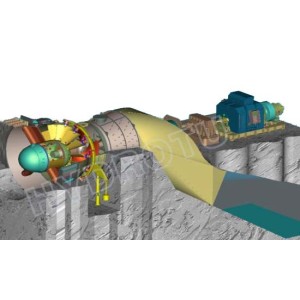 Quality Low Water Head S Type Hydro Turbine / water turbine with Full Regulation Runner, for sale