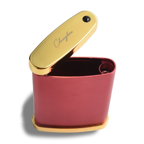 Quality Pink Antirust 90*135mm Stainless Steel Ashtray Metal Ashtray With Lid for sale