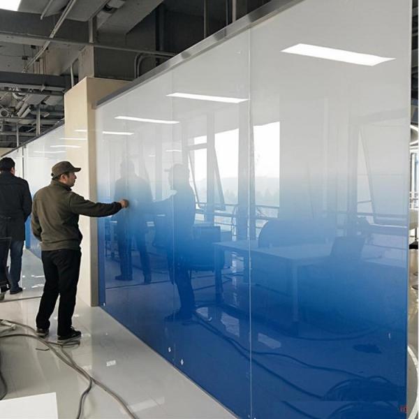 Quality Building Tempered Art Glass , Opaque Colored Glass Gradient for sale