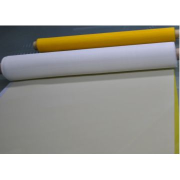Quality 110T 40 Micron White Polyester Screen Printing Mesh 144 Inch for sale